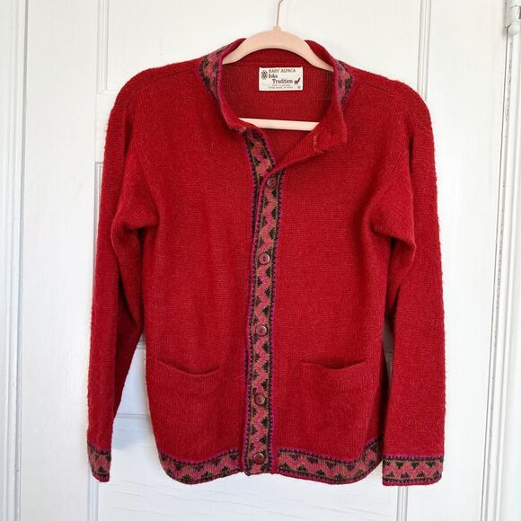 Inka Tradition | Sweaters | Inka Tradition Baby Alpaca Sweater Red ...